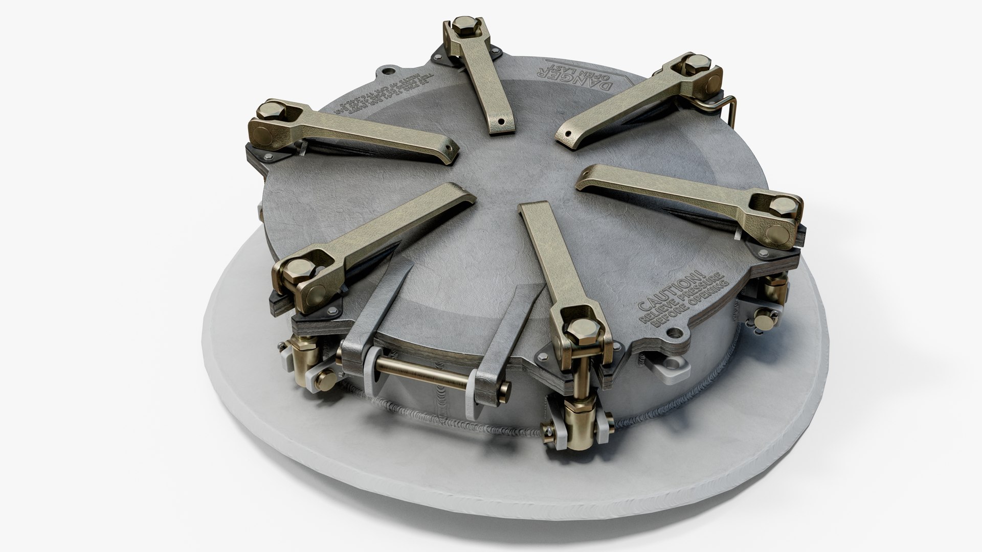 ISO Powder Tank Manhole 3D Model - TurboSquid 2312865