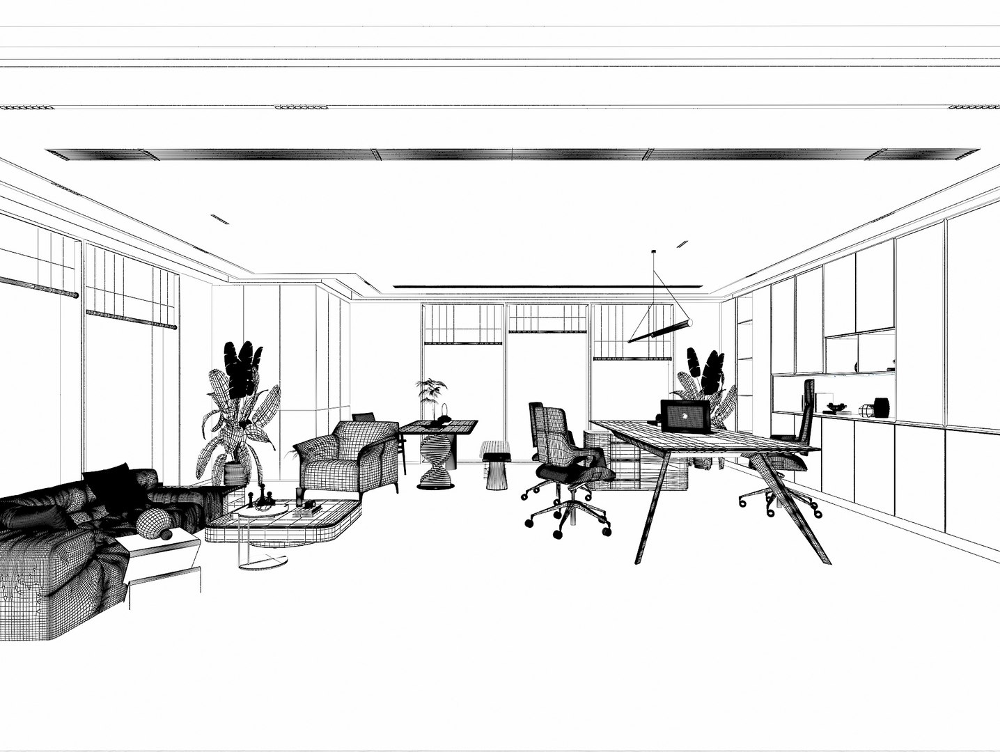 Modern Office 3D - TurboSquid 2192421