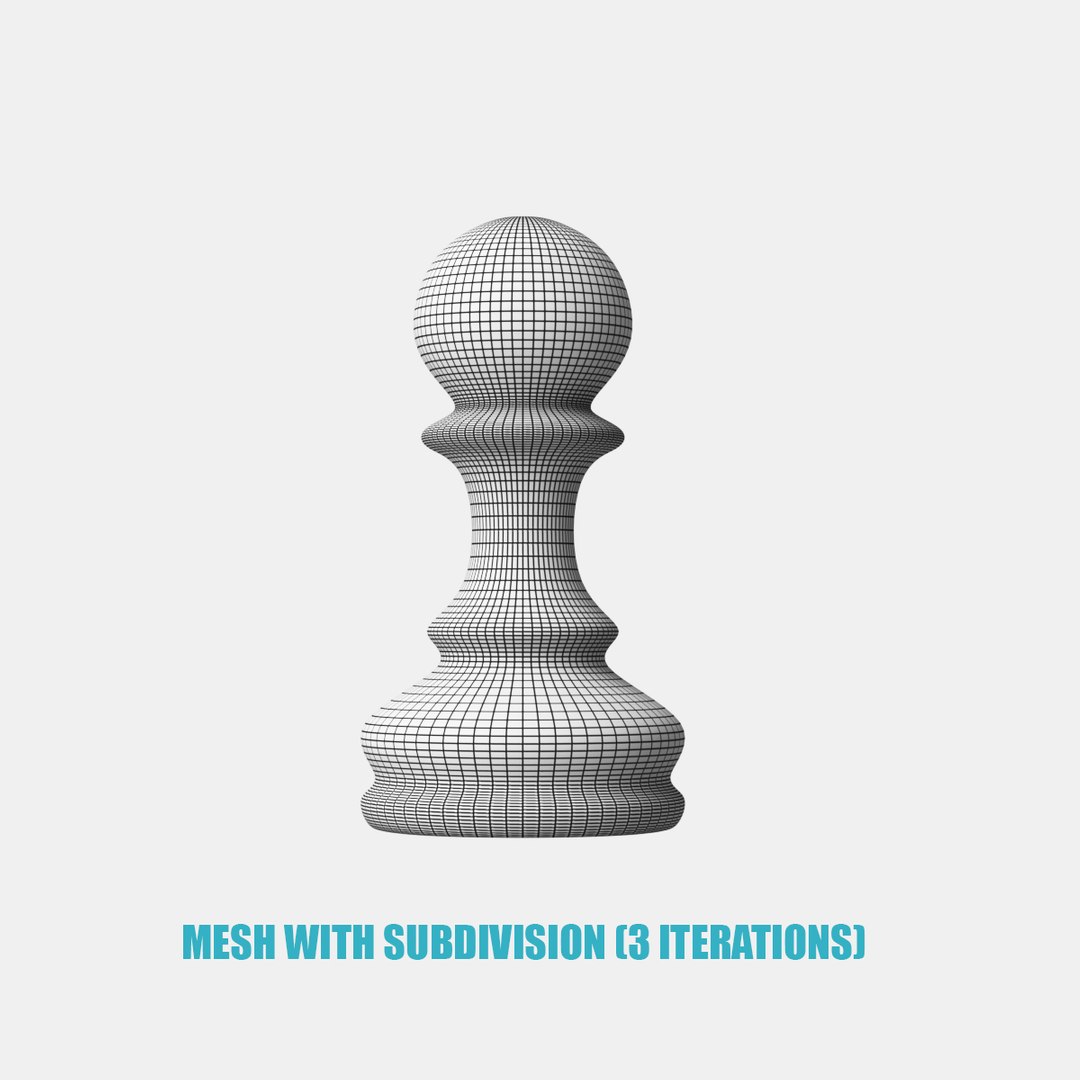 Shess Pawn 3D Model - TurboSquid 1161595