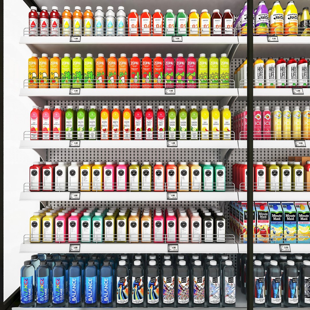 3D Healthy Drink Display LB10 - TurboSquid 2035244