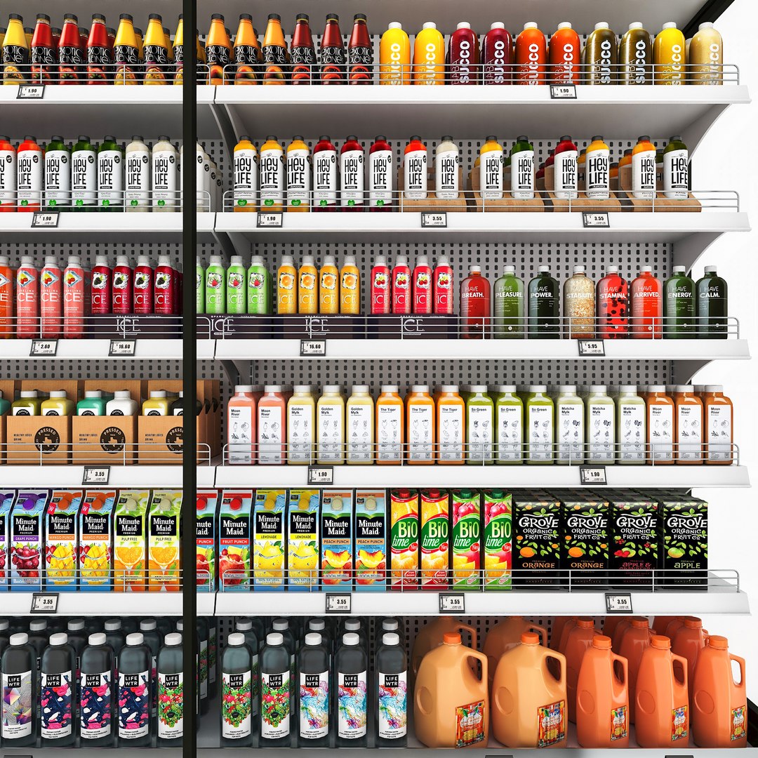 3D Healthy Drink Display LB10 - TurboSquid 2035244