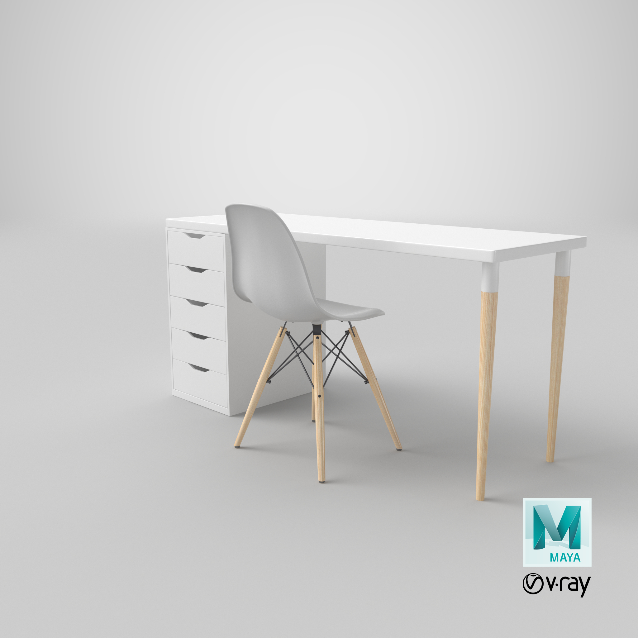 modelo 3d Escritorio moderno - TurboSquid 1443443