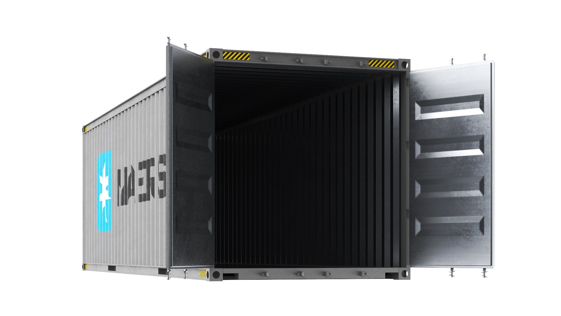 Detailed Shipping Containers Collection Model - TurboSquid 2224933