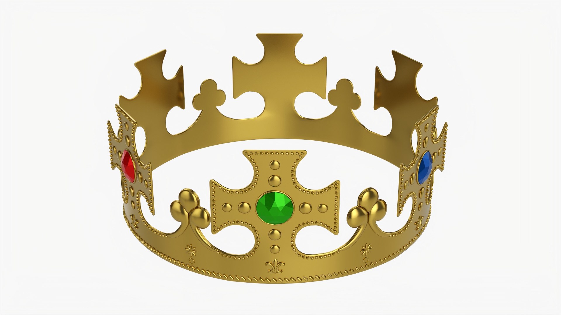 King Crown With Jewels 3D Model - TurboSquid 1770480