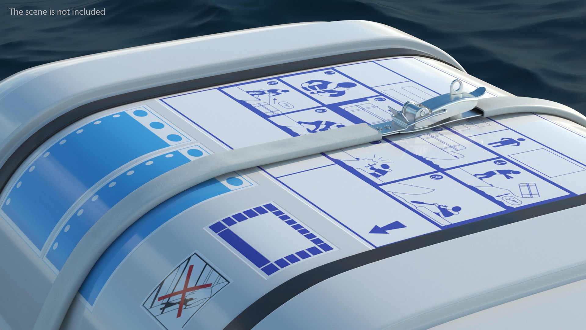 Standard Life Raft Container 3D Model - TurboSquid 1965697