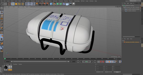 Standard Life Raft Container 3D model - TurboSquid 1965697