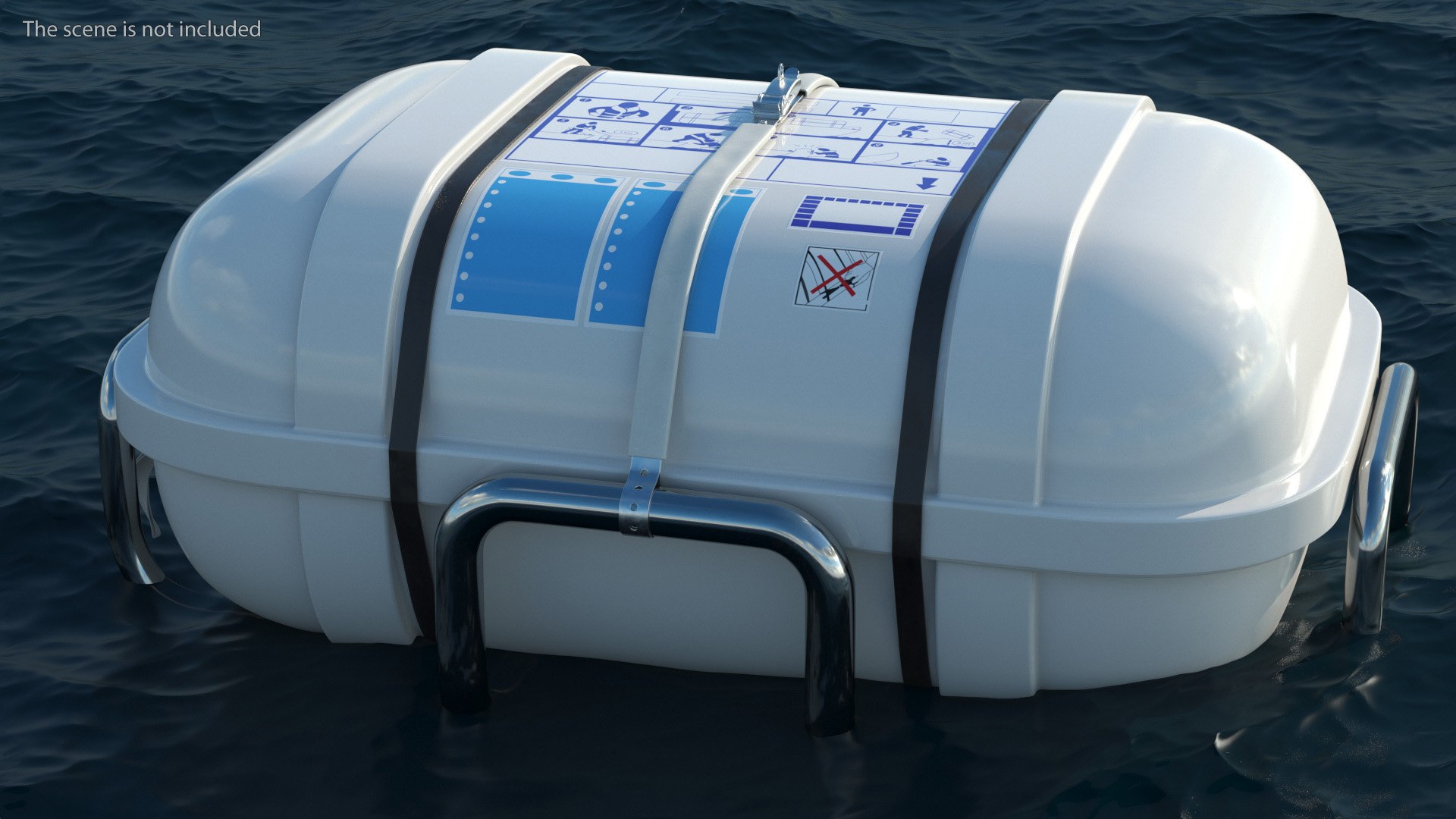 Standard Life Raft Container 3D Model - TurboSquid 1965697