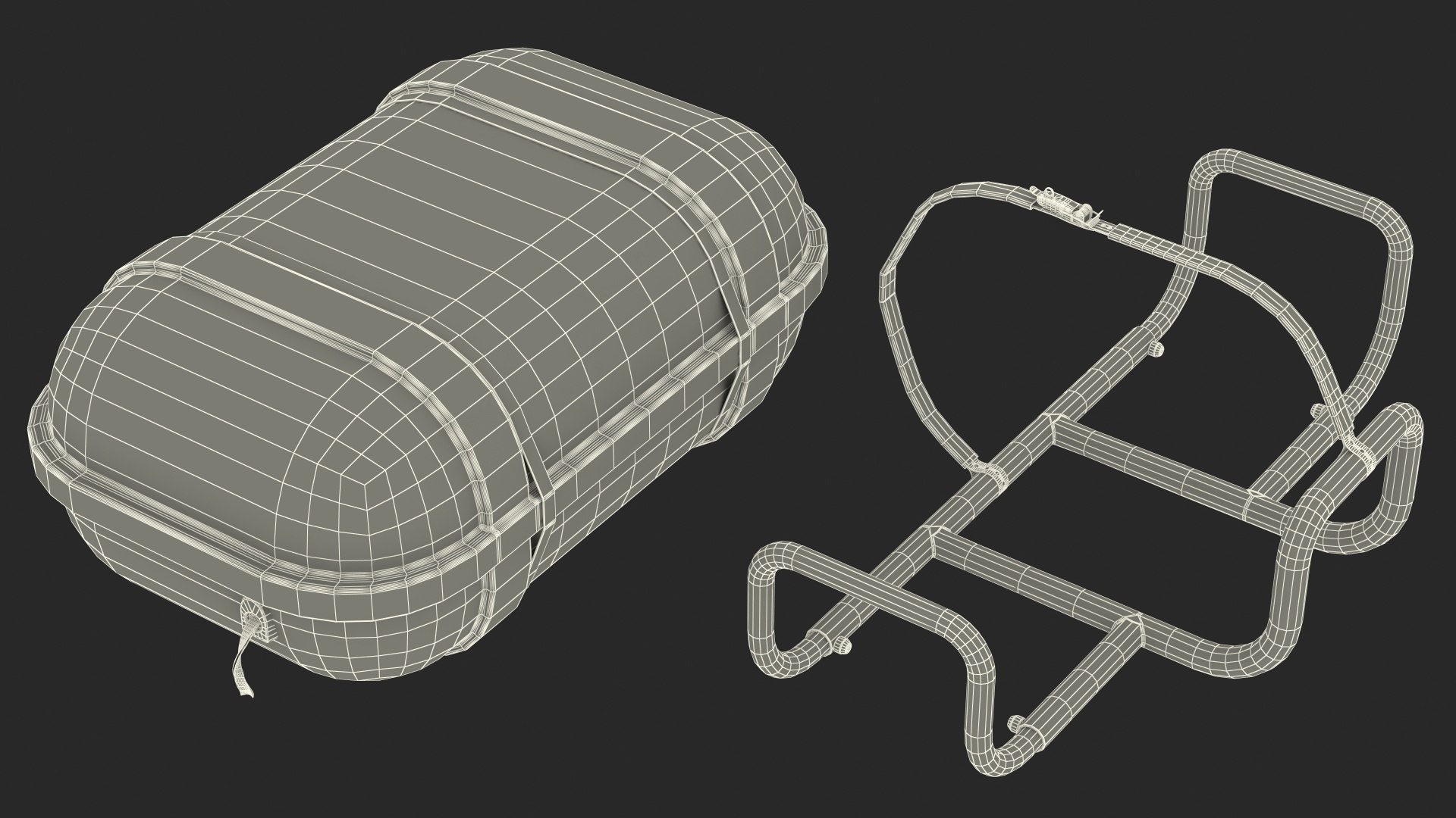 Standard Life Raft Container 3D Model - TurboSquid 1965697