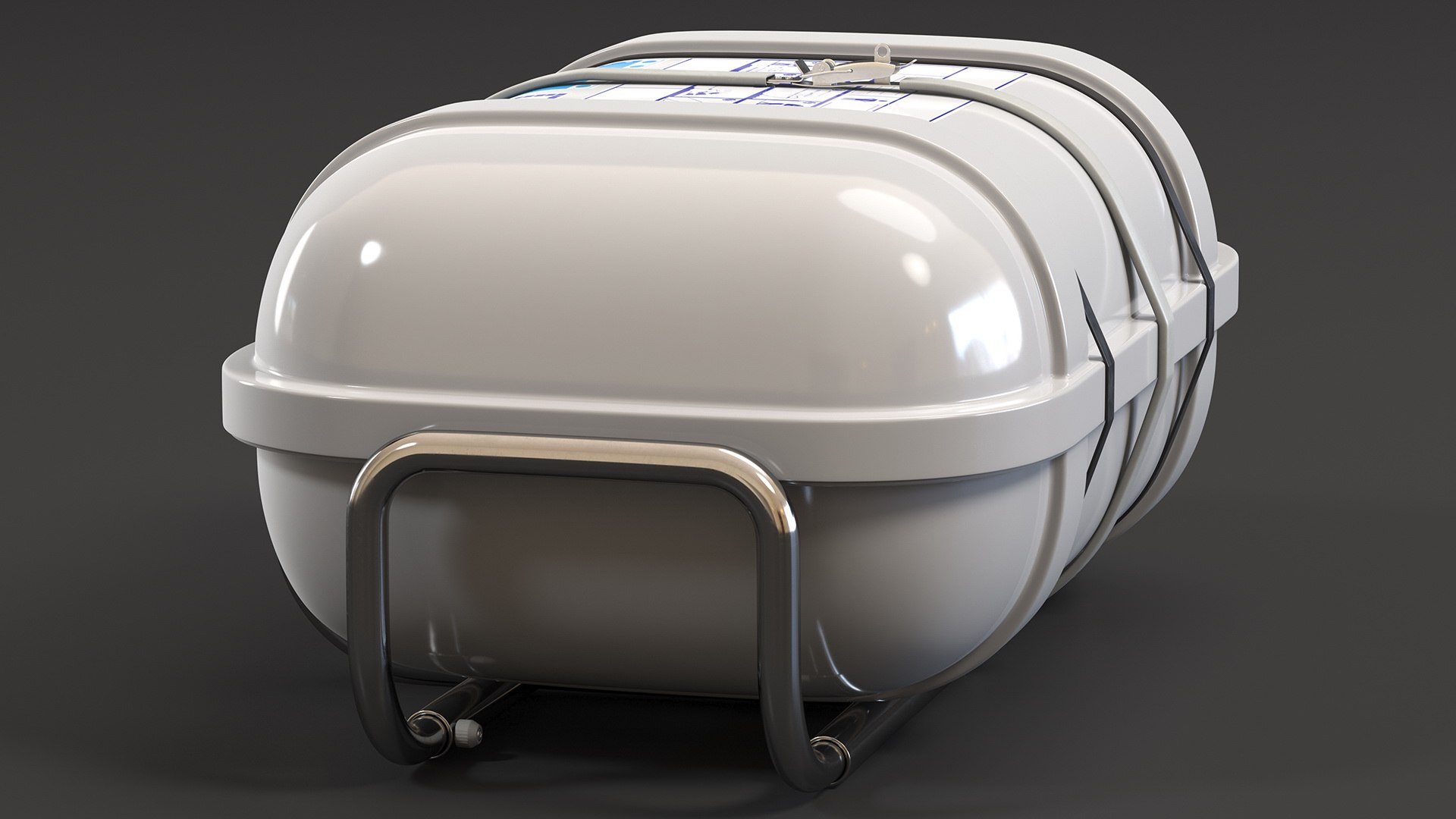 Standard Life Raft Container 3D Model - TurboSquid 1965697