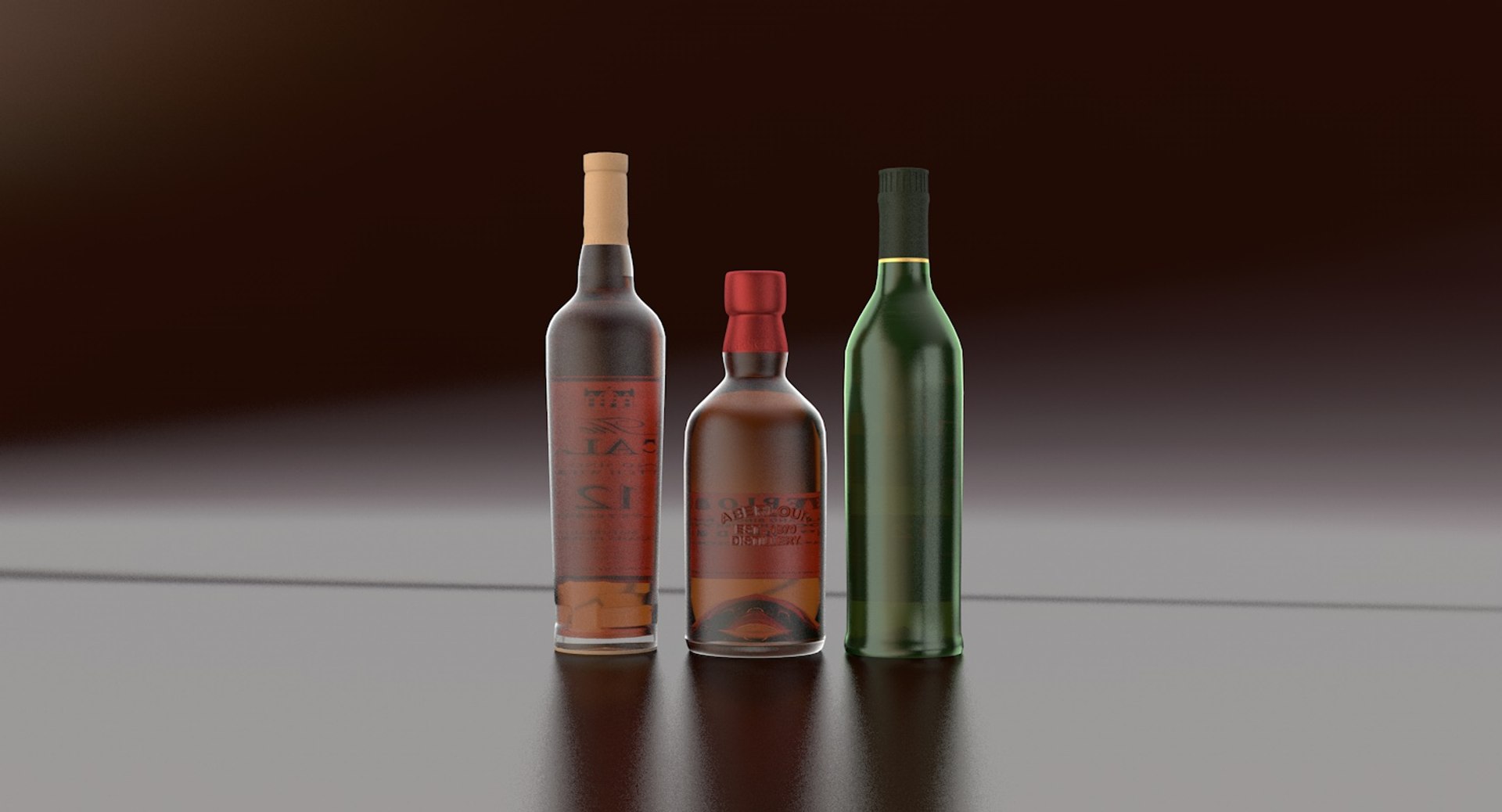 3D Single Malt Whiskey Bottle Model - TurboSquid 1286007