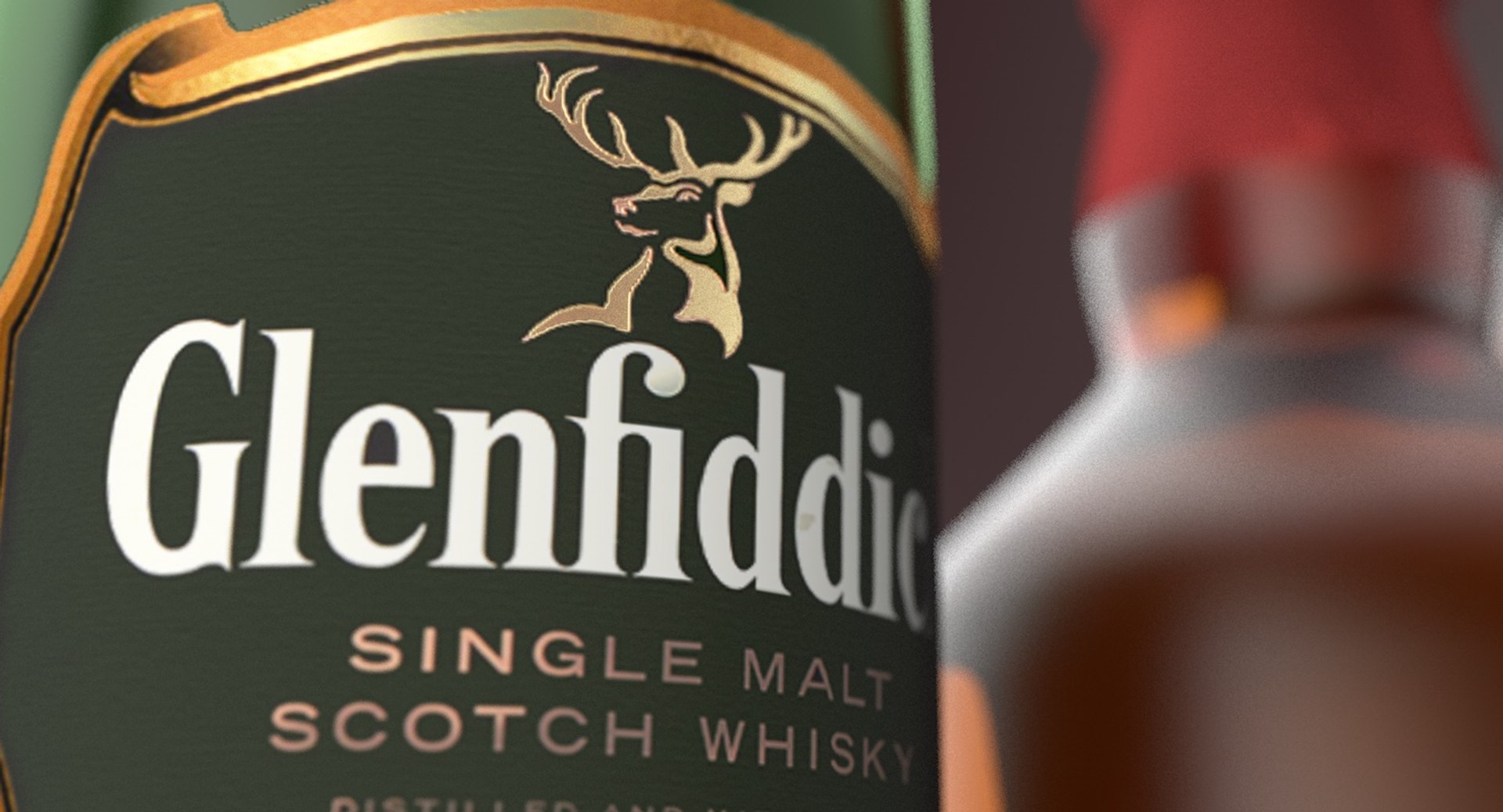 3D Single Malt Whiskey Bottle Model - TurboSquid 1286007