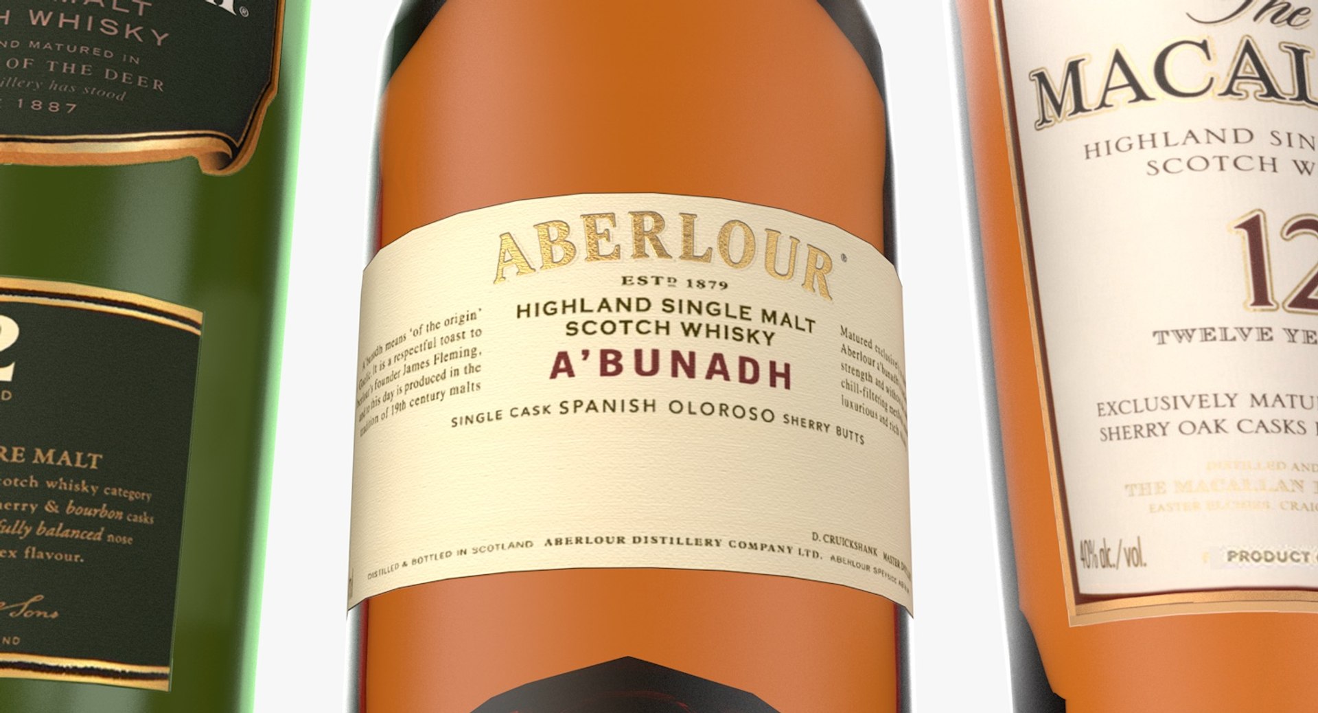 3D Single Malt Whiskey Bottle Model - TurboSquid 1286007