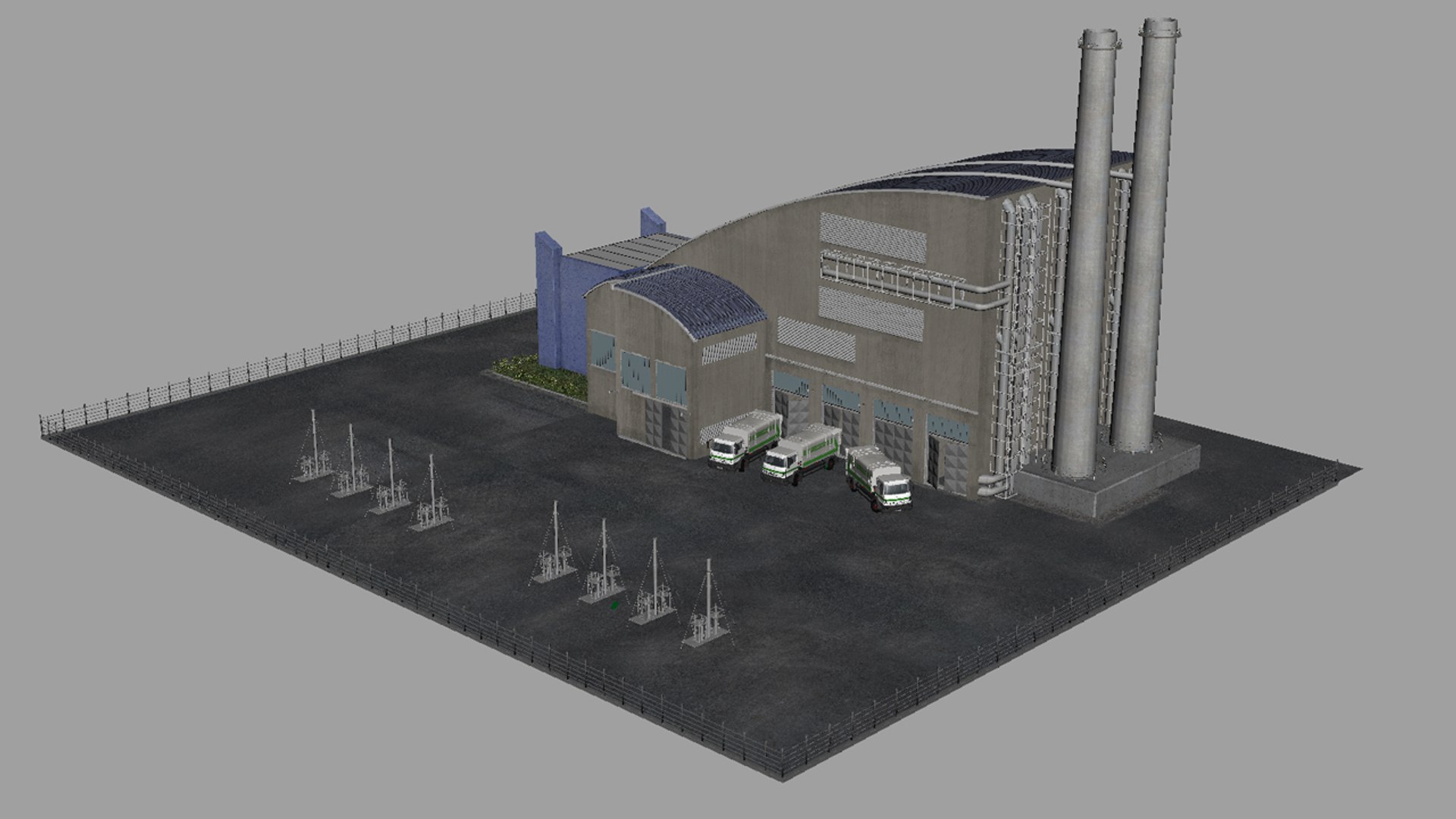 Factory Truck 3d Model