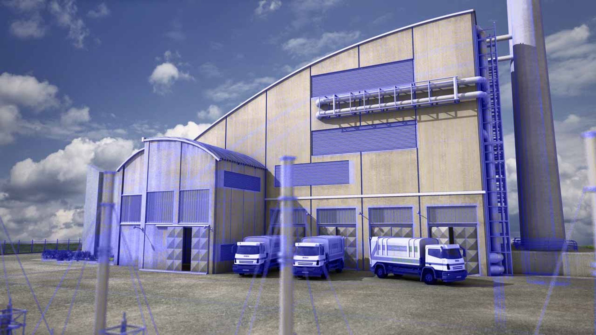 Factory Truck 3d Model