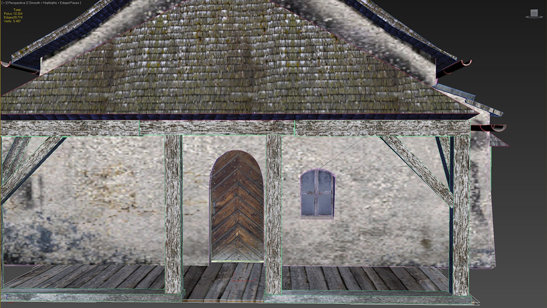 low-poly old chapel max