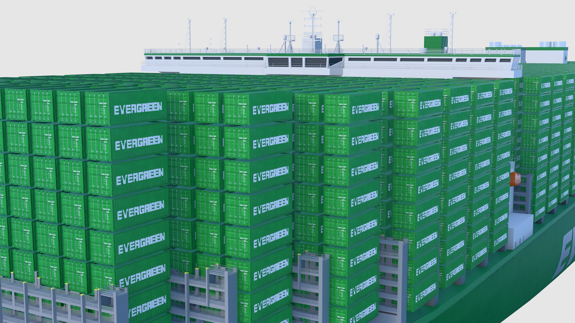 Ever Ace Container Ship By Ever Green Model - TurboSquid 2355912