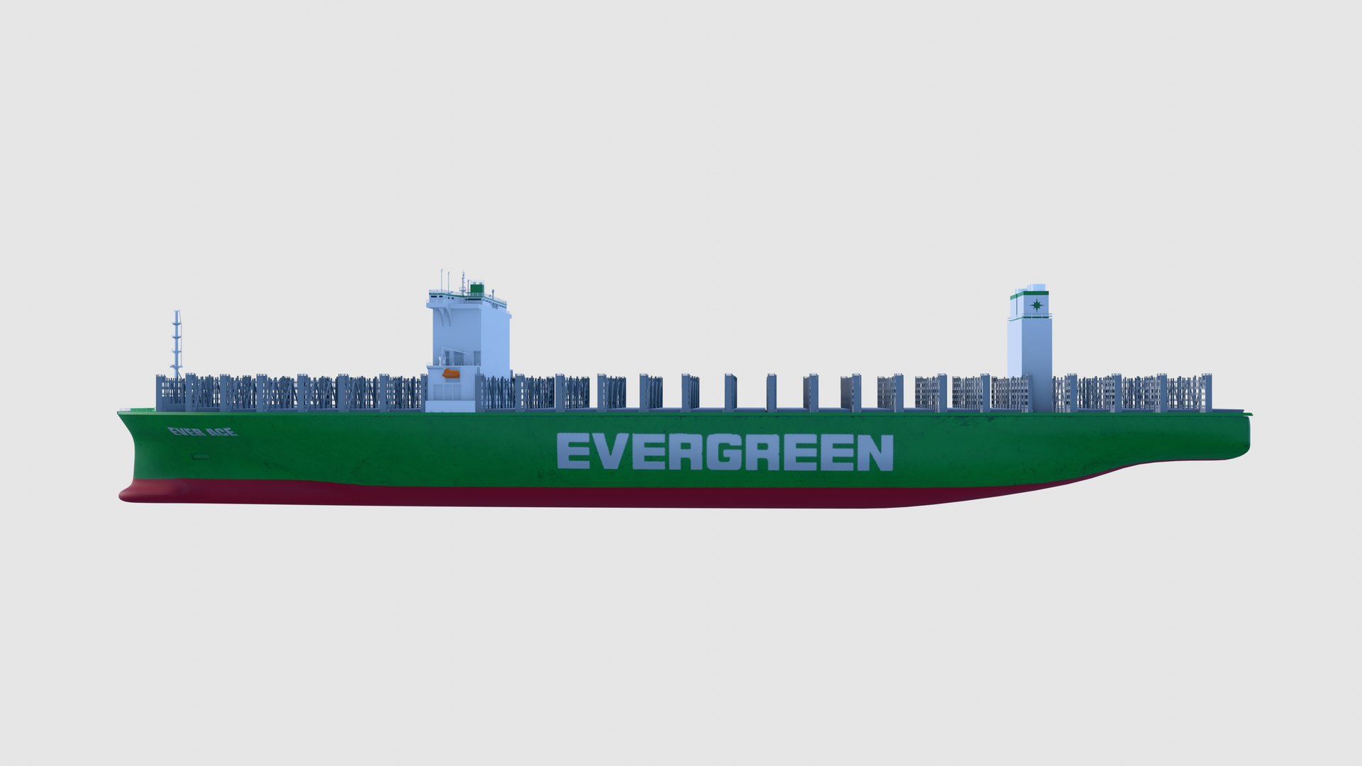 Ever Ace Container Ship By Ever Green Model - TurboSquid 2355912