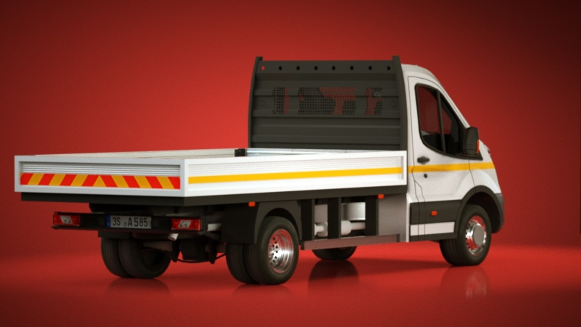 3d generic dropside vans