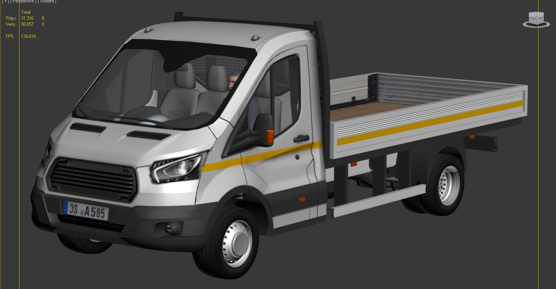 3d generic dropside vans