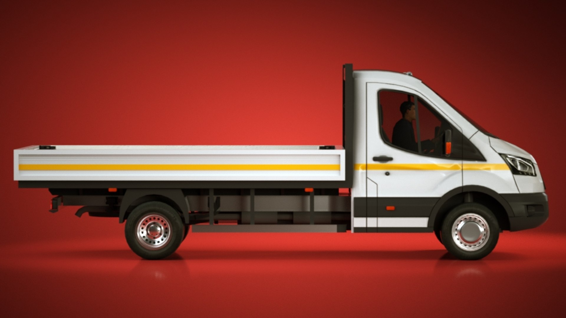 3d generic dropside vans