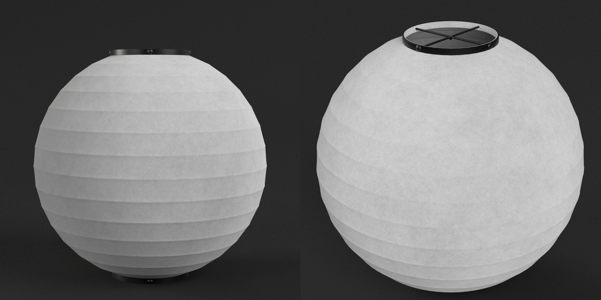 3D Model Japanese Paper Lantern 3 - TurboSquid 1431424