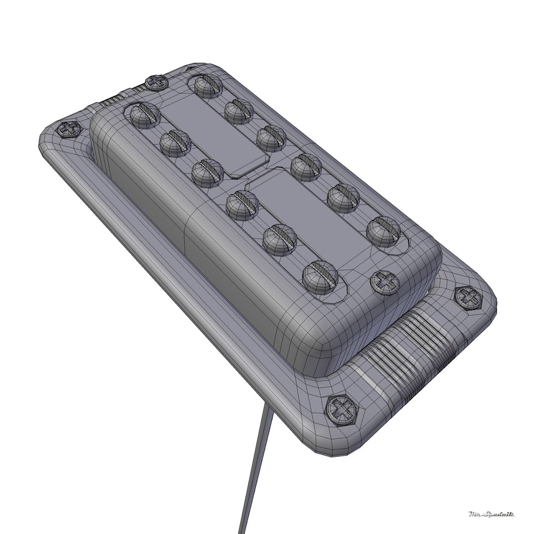 3d model filtertron pickup neck