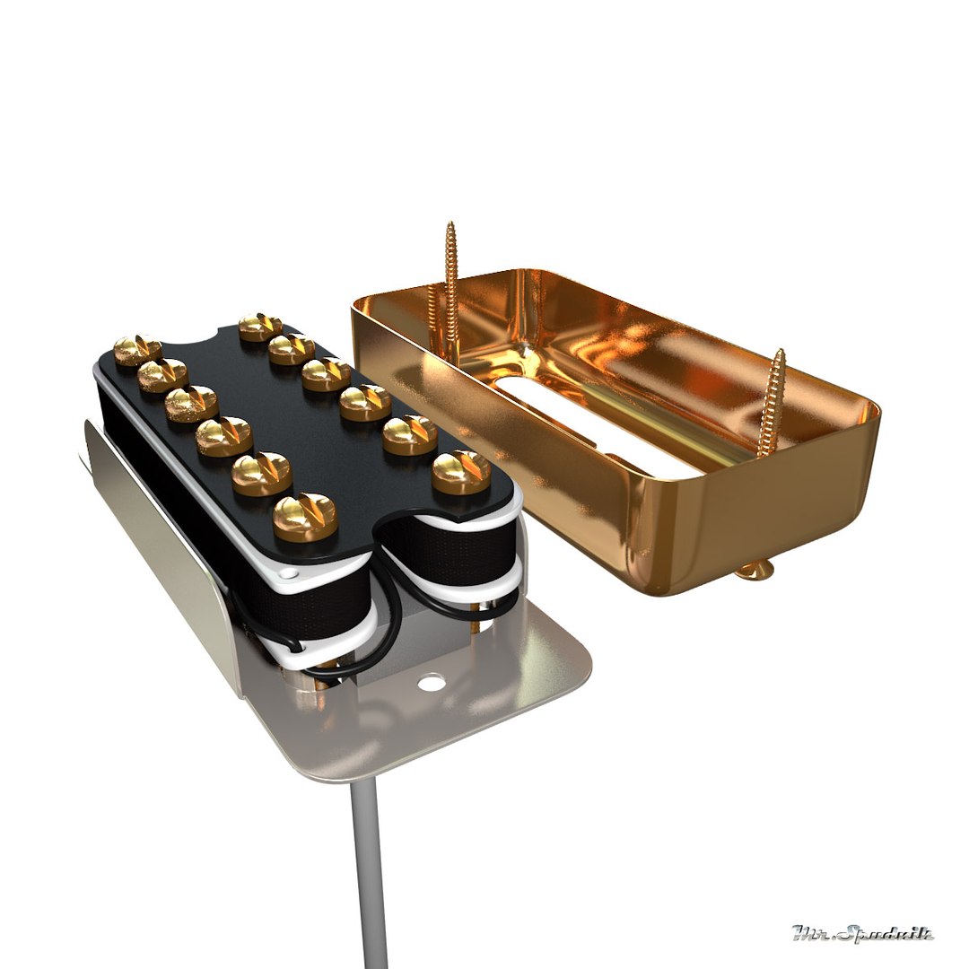 3d model filtertron pickup neck