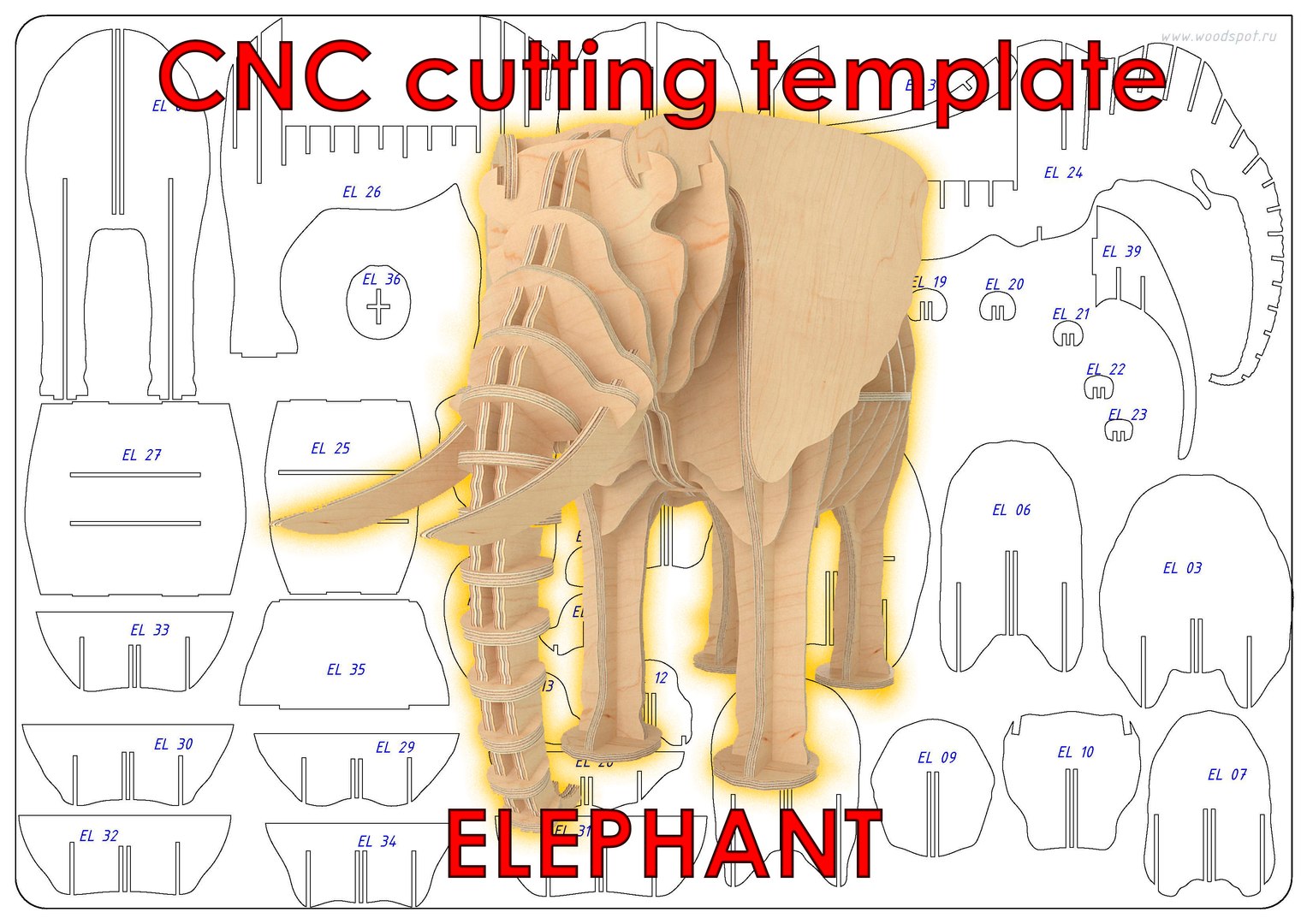 Elephant Cutting 3D Model - TurboSquid 1583098
