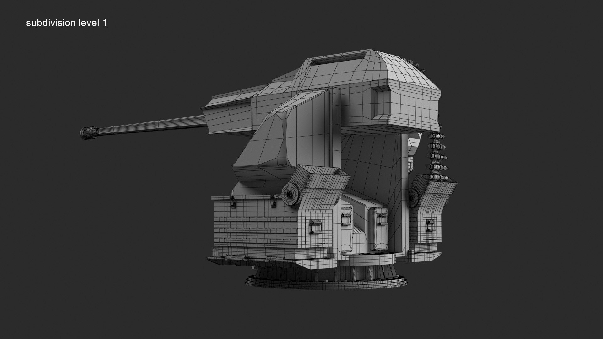 Aselsan SMASH 30mm Naval Gun 3D model - TurboSquid 1740782