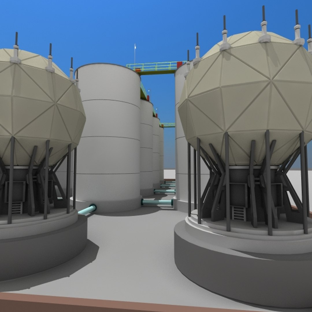 3D Model Oil Tanks - TurboSquid 1230472