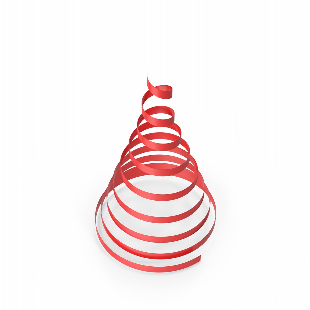 Curly Ribbon 3D Model - TurboSquid 1900436