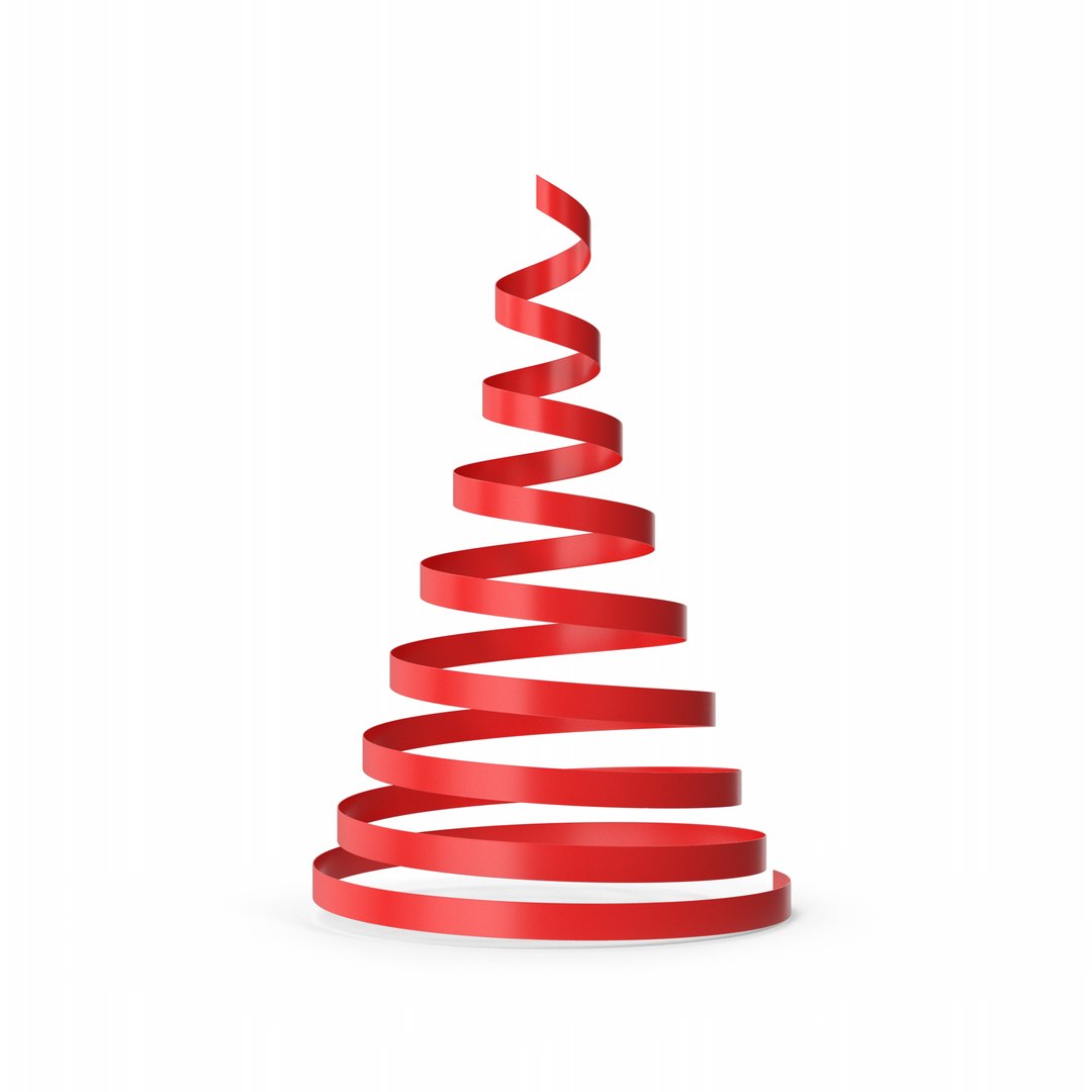 Curly Ribbon 3D Model - TurboSquid 1900436