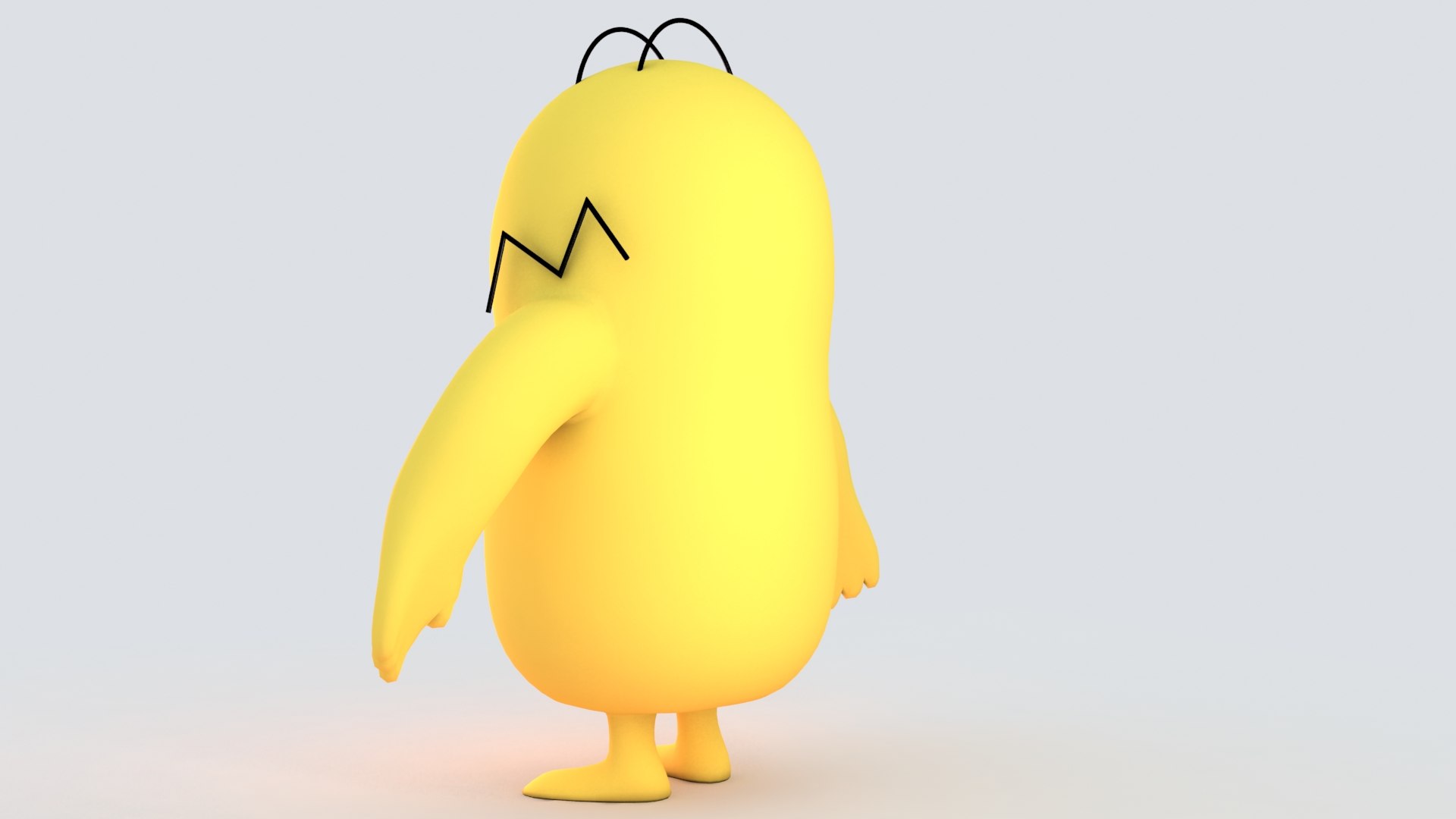 3D Fall Guy Homer Simpson - TurboSquid 1742370