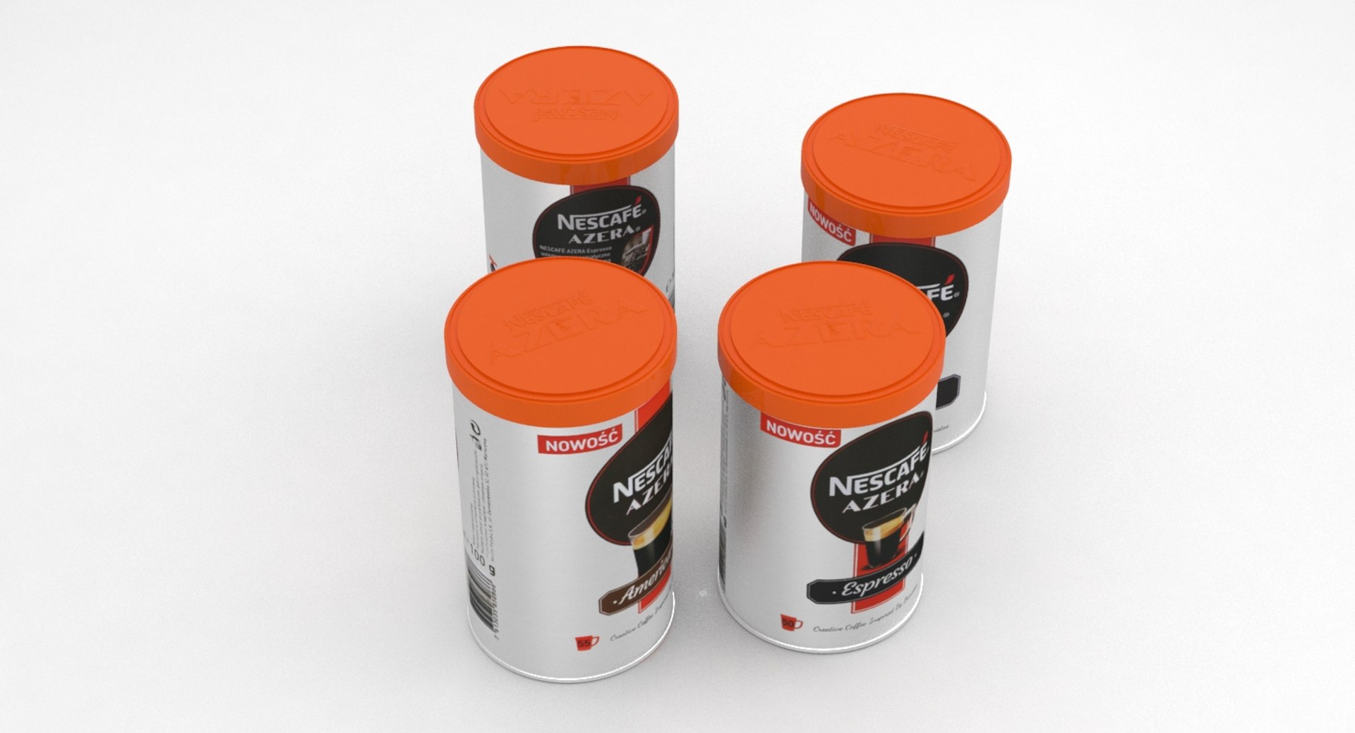 Nescafe Azera Cans 3D - TurboSquid 1216397