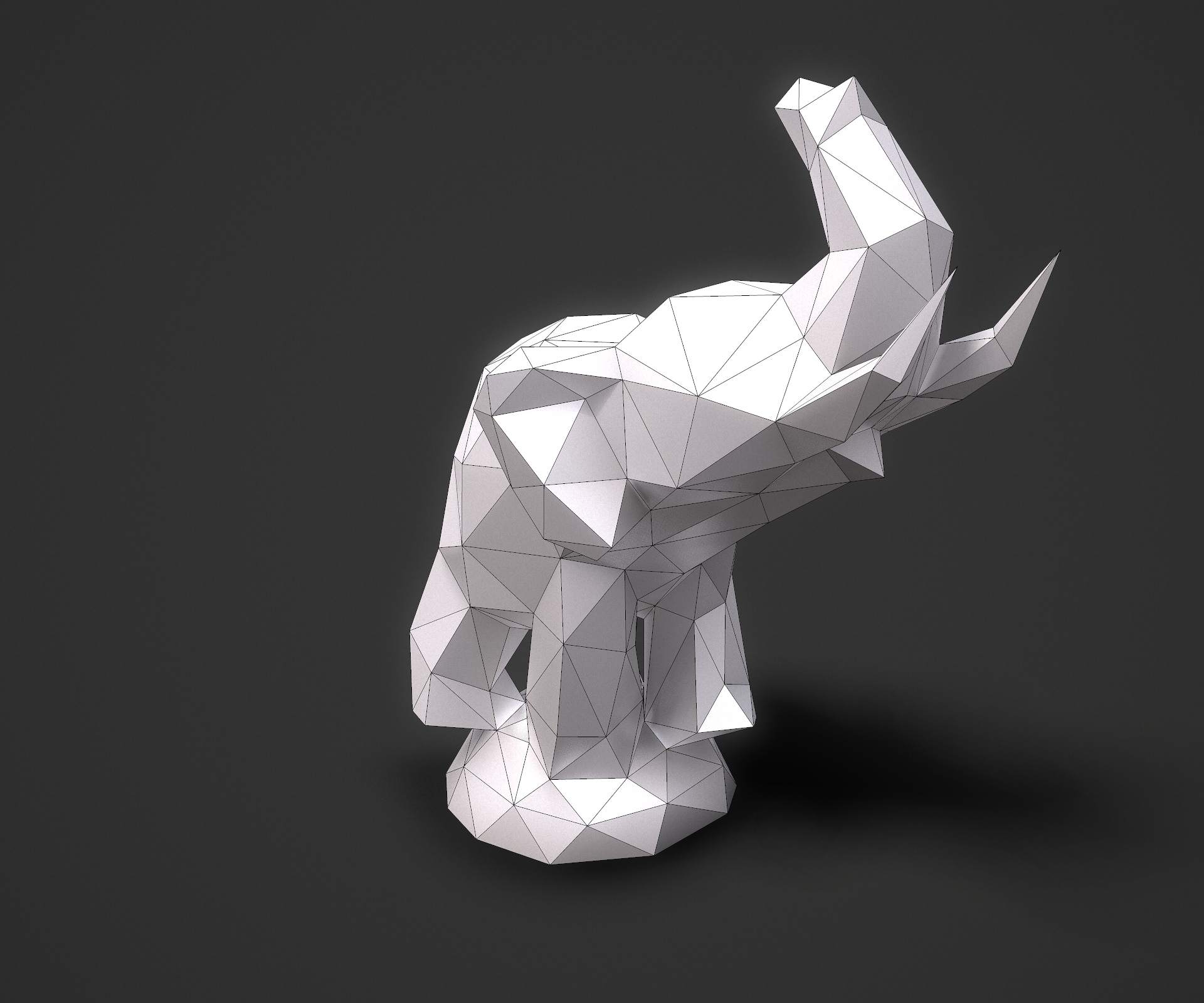 3D papercraft elephant craft - TurboSquid 1670917