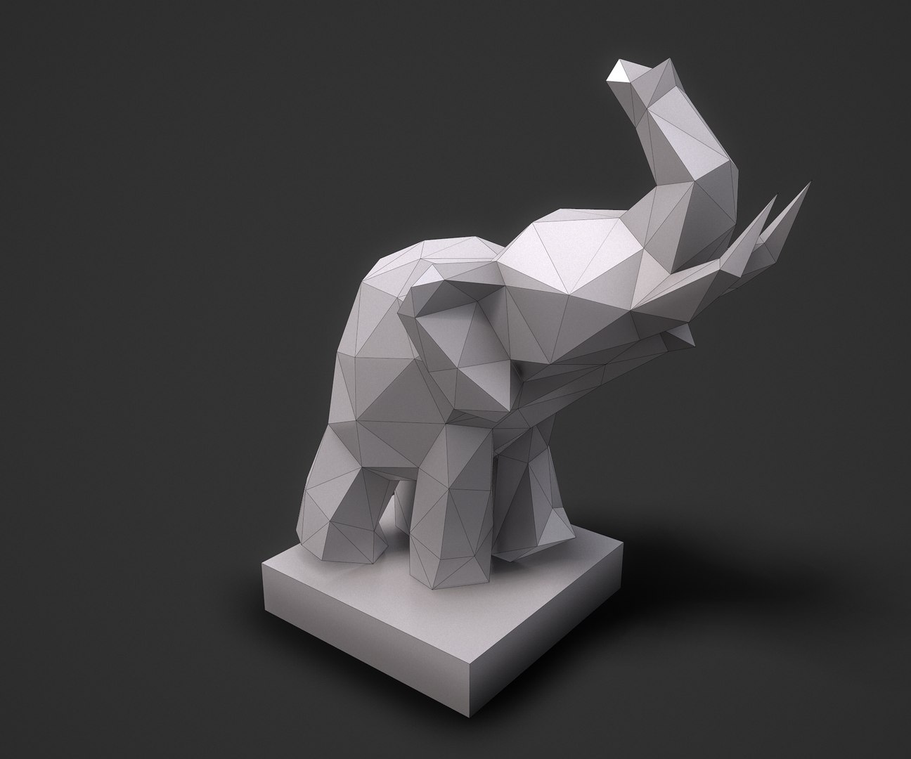 3D Papercraft Elephant Craft - TurboSquid 1670917