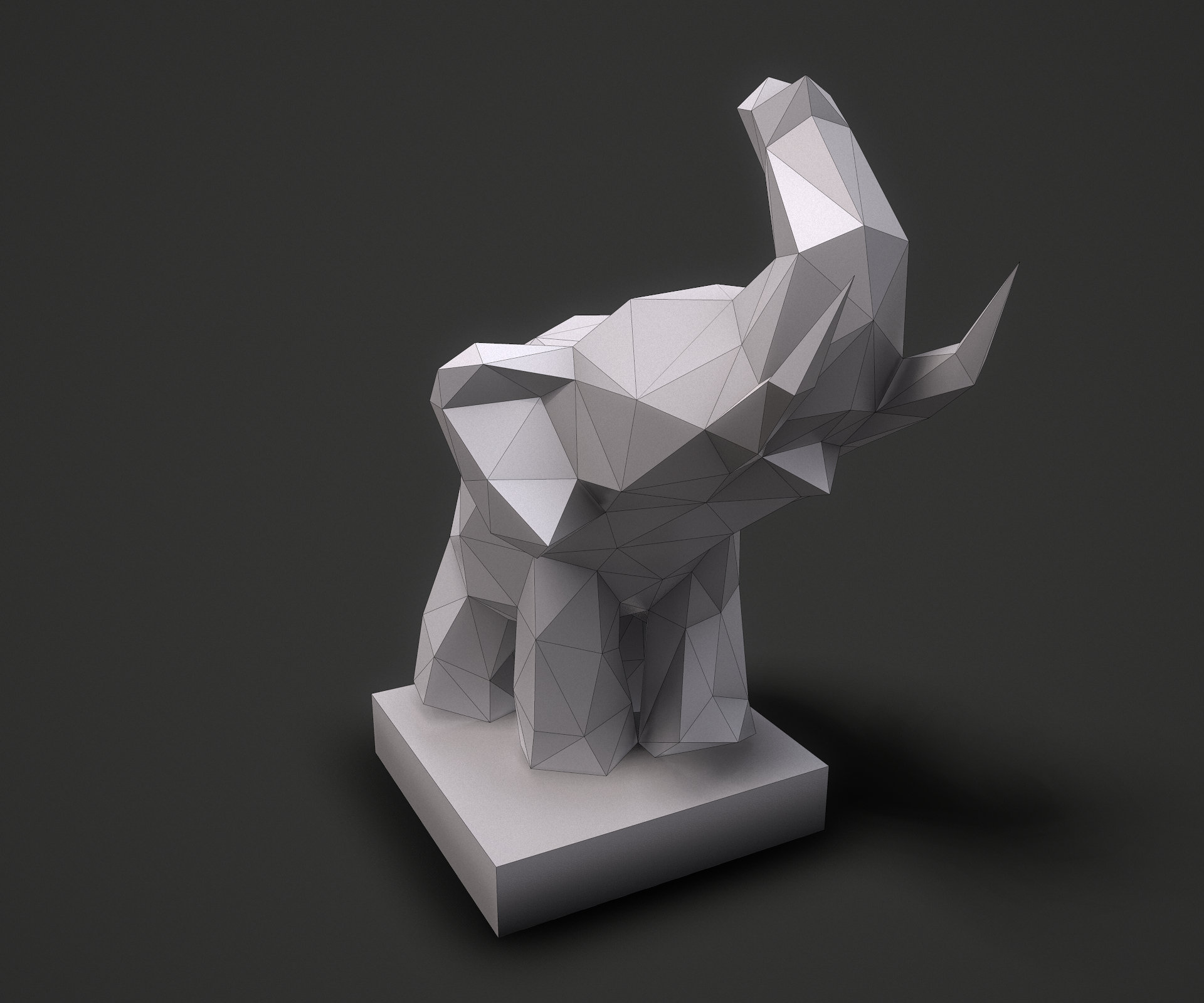 3D papercraft elephant craft - TurboSquid 1670917