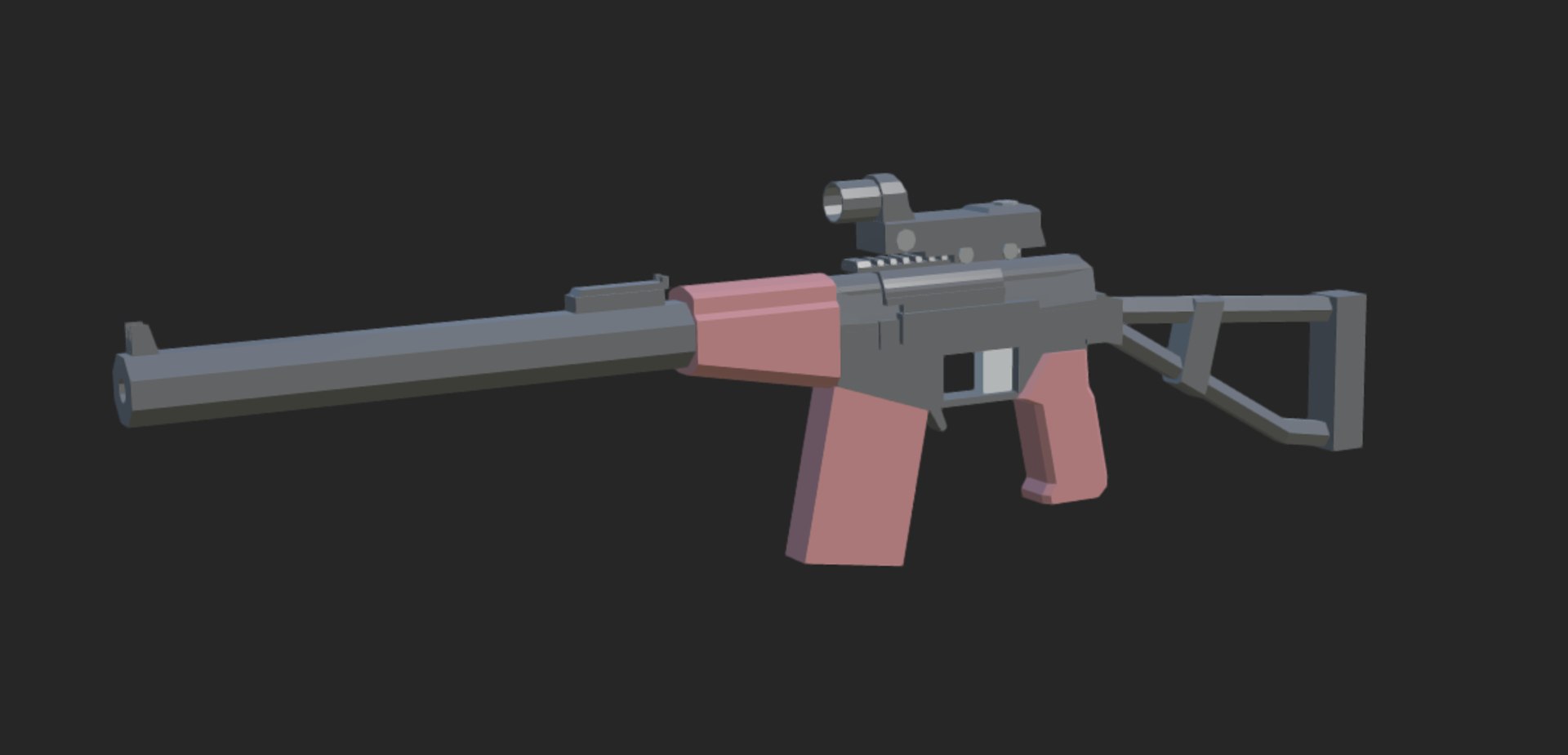 Low Poly AS VAL 3D Model - TurboSquid 2193016