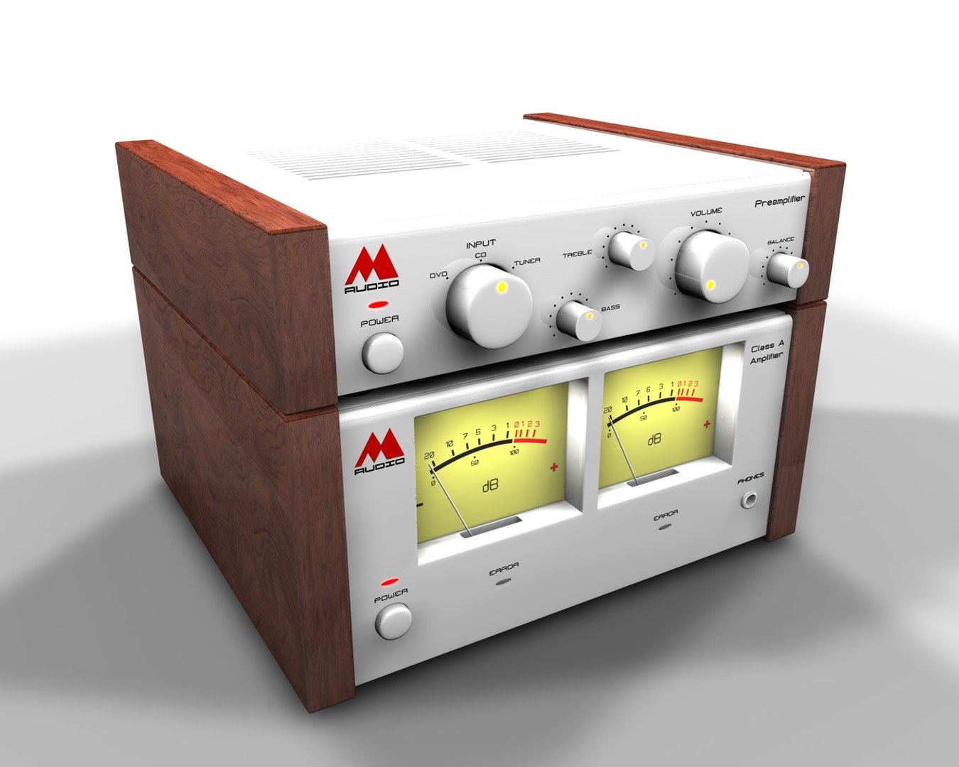 3d Amplifier Set Model