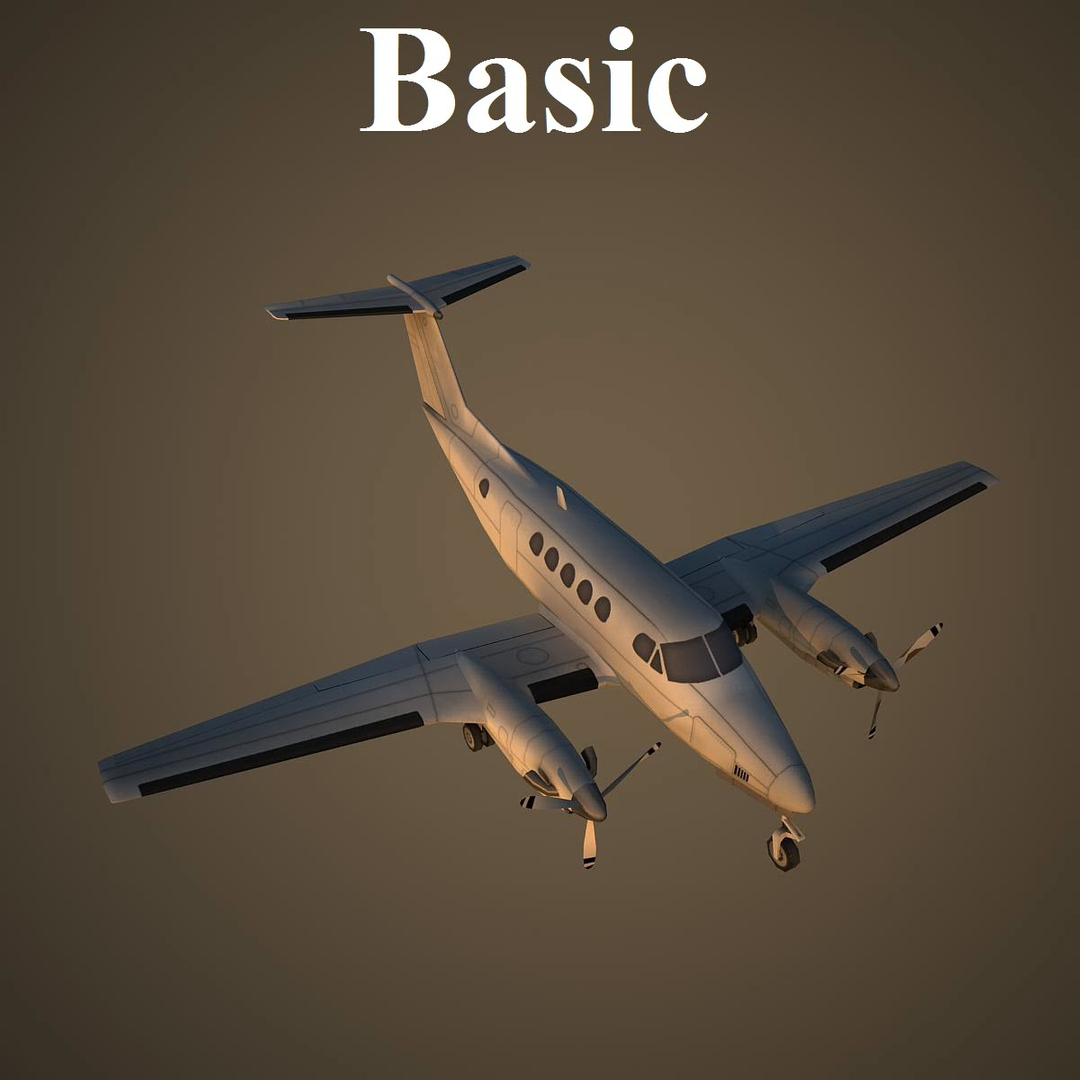 3d Beech Basic Model