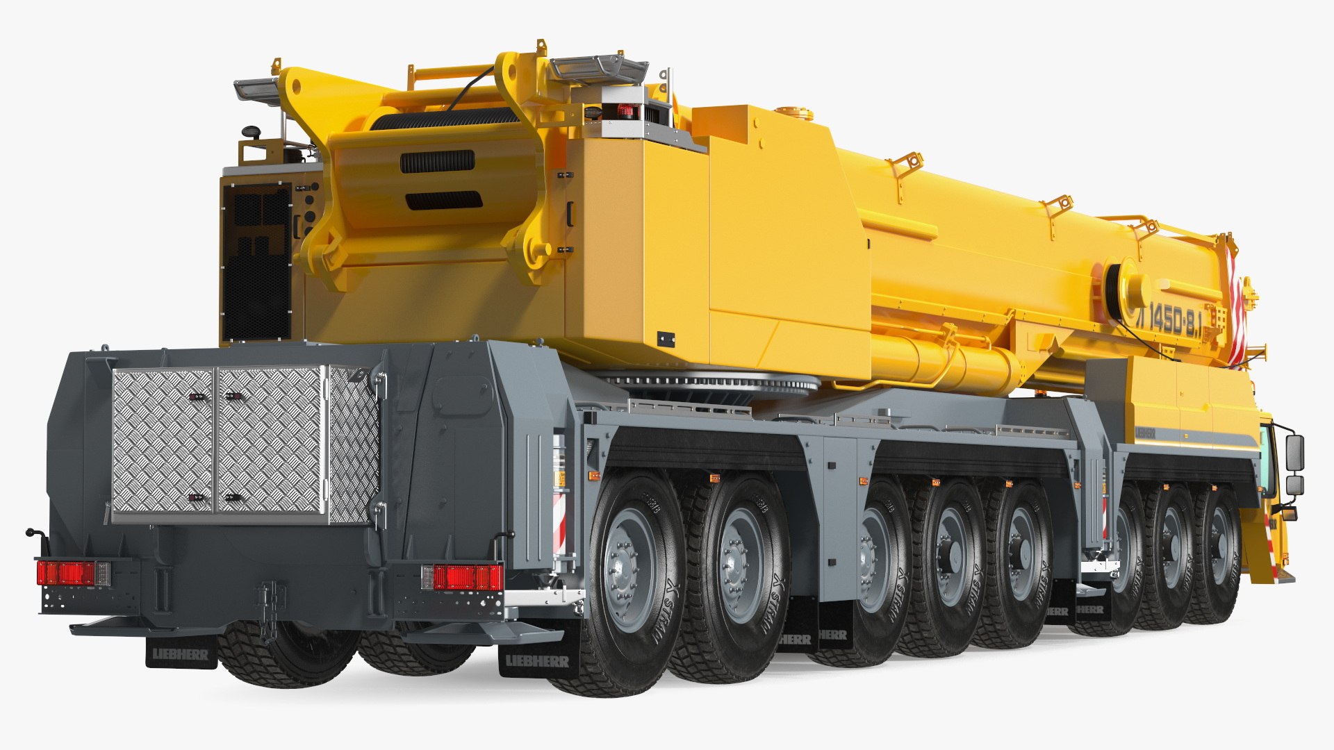 3D model Liebherr LTM 1450 Mobile Crane Rigged for Maya - TurboSquid ...