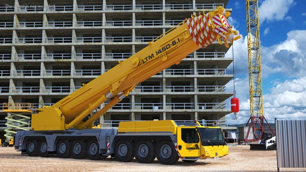 Maya용으로 장착된 Liebherr LTM 1450 모바일 크레인 3D 모델 - TurboSquid 2121980