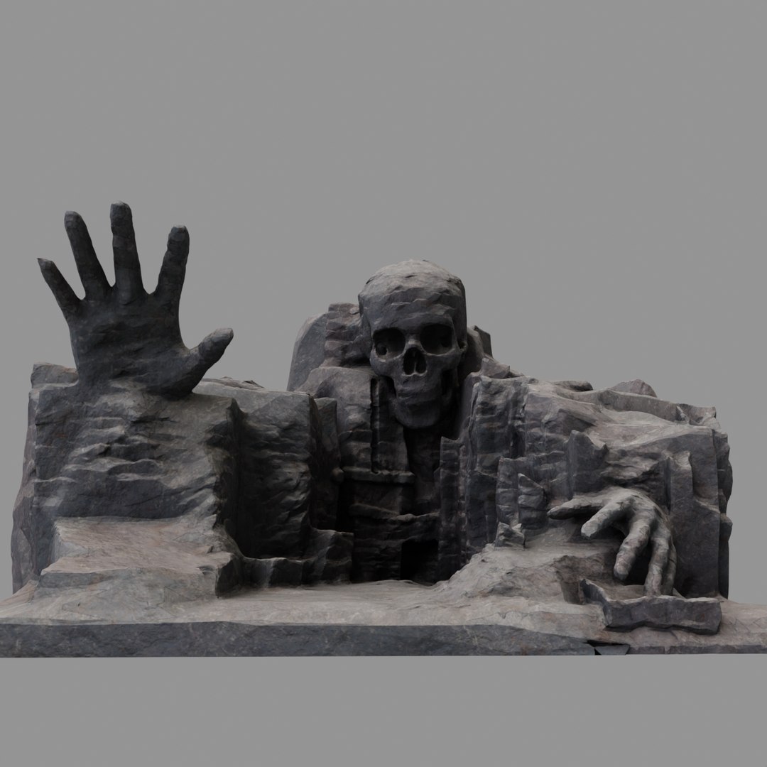 Rock Skull 3D - TurboSquid 2149192