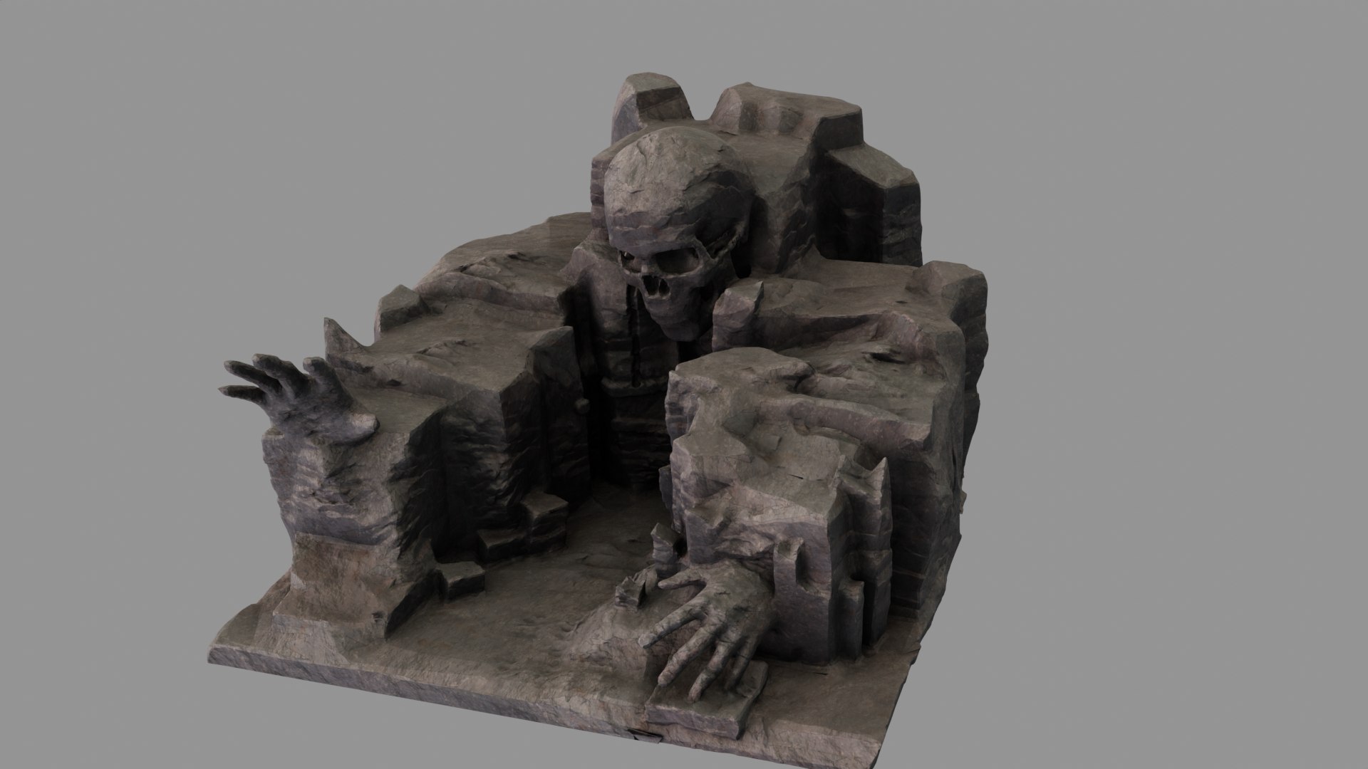 Rock Skull 3D - TurboSquid 2149192