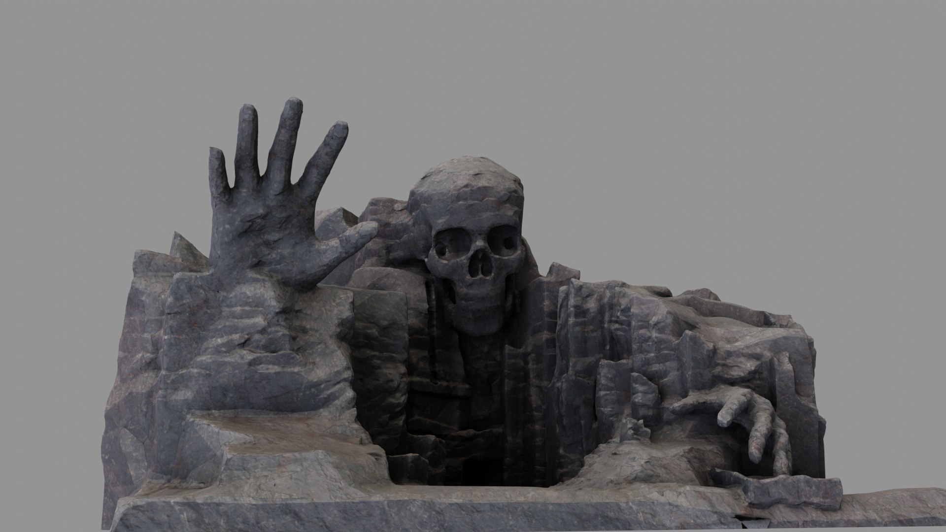 Rock Skull 3D - TurboSquid 2149192