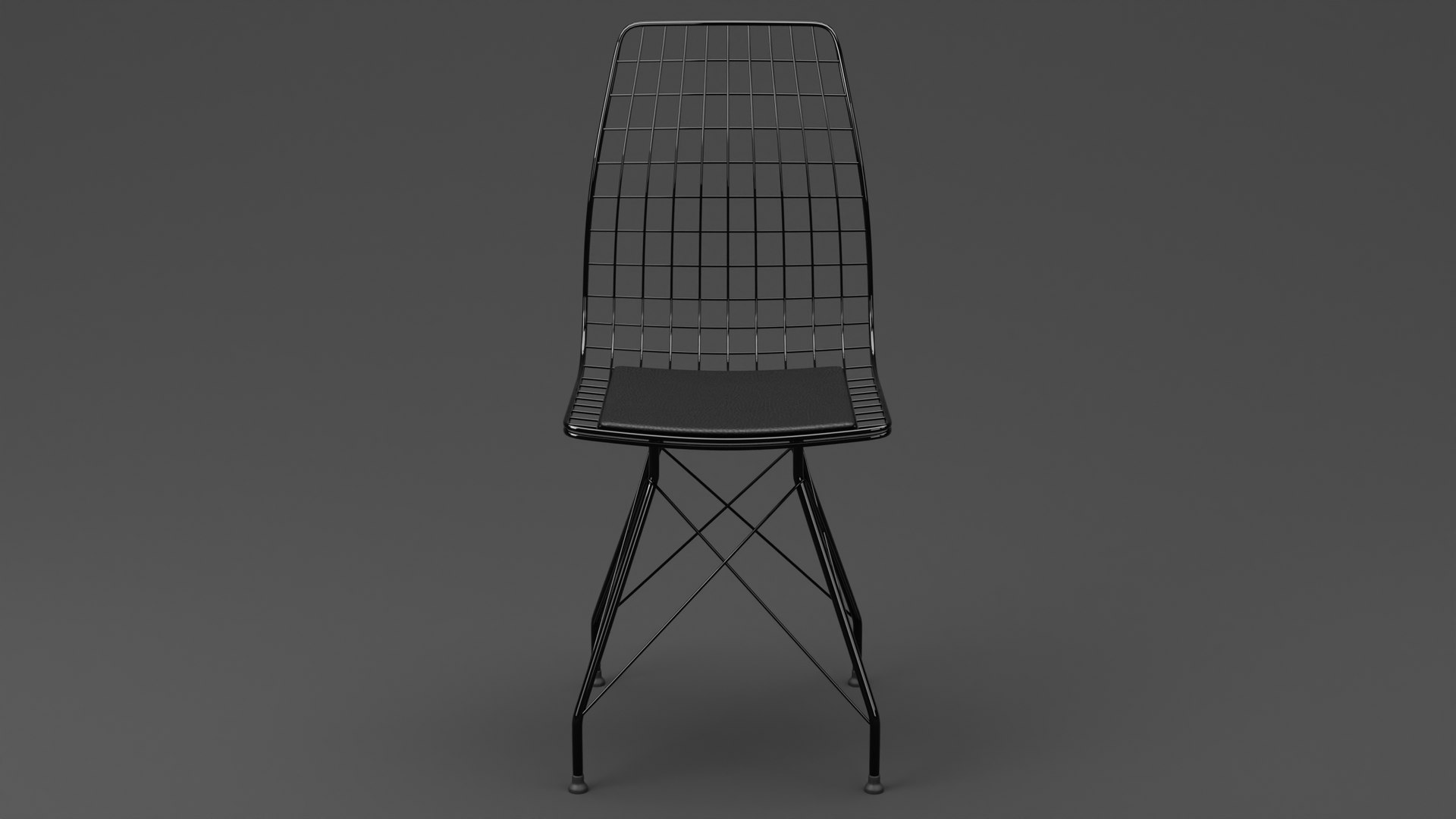 Realistic Wire Chair 3D Model - TurboSquid 1839278