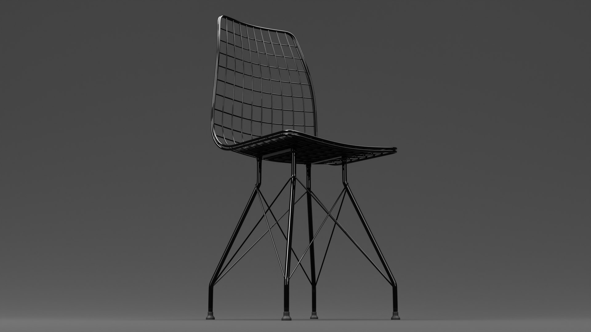 Realistic Wire Chair 3D Model - TurboSquid 1839278