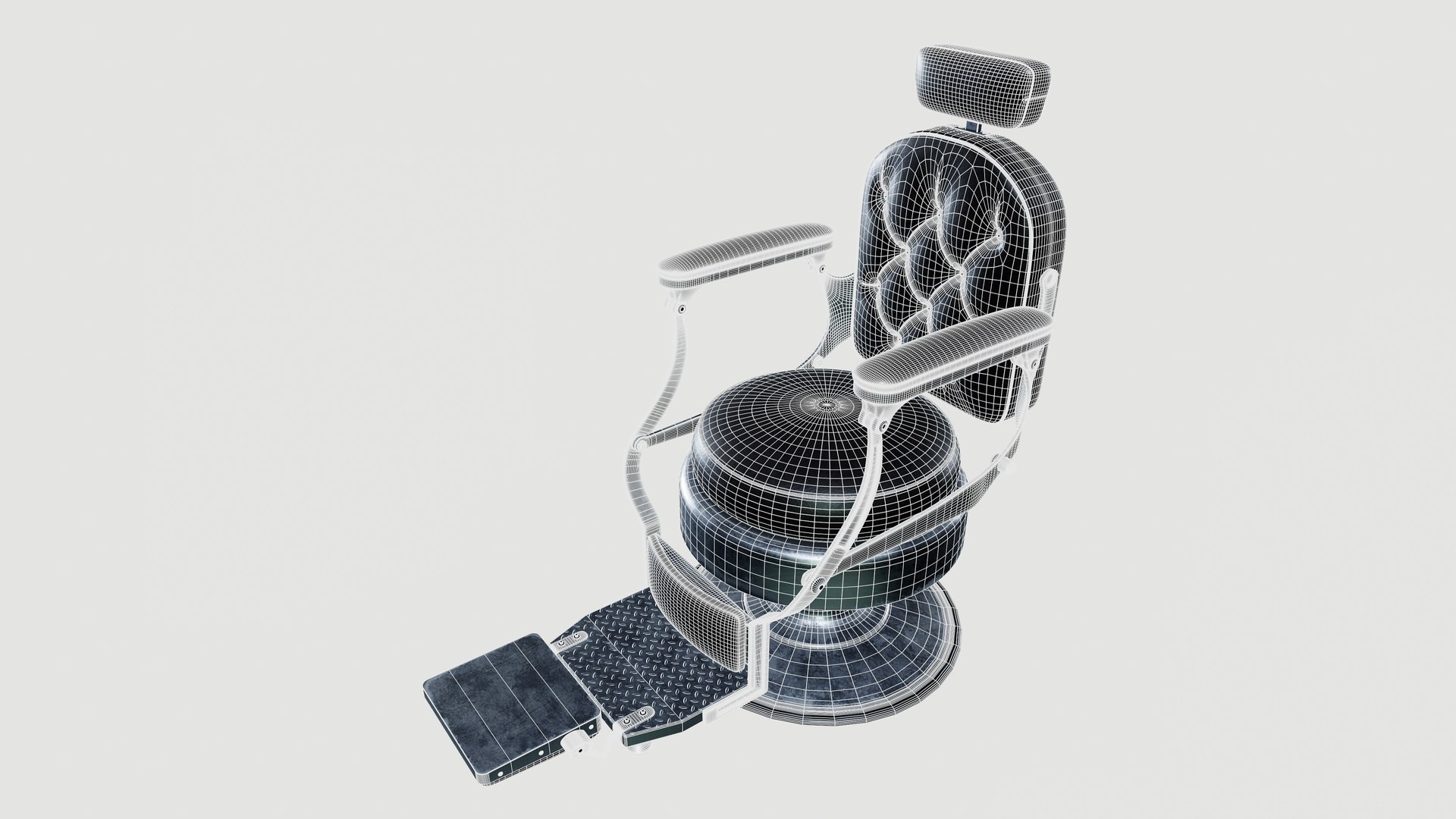 Salon Chair 3D Model - TurboSquid 2409333