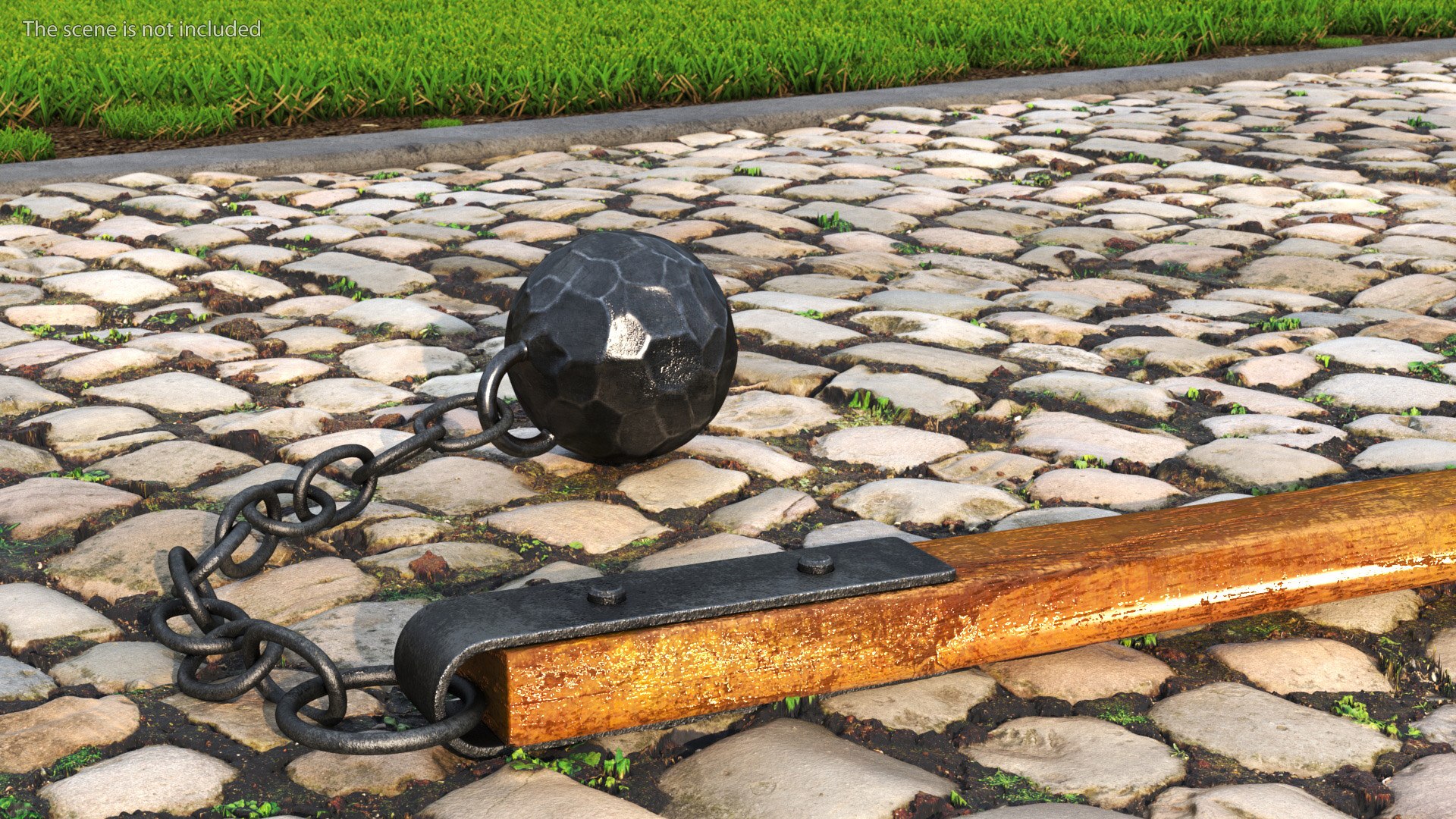 3d Medieval Flail Ball Chain