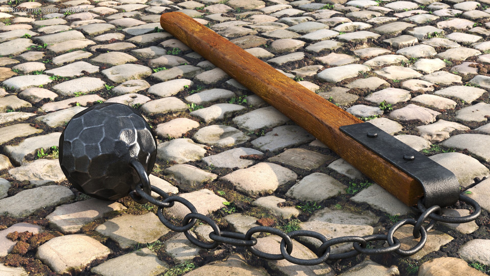 3d Medieval Flail Ball Chain